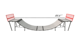 4 FT HIGH x 4 FT WIDE Mini Ramp Half-Pipe – Freshpark