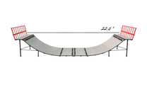 4 FT HIGH x 4 FT WIDE Mini Ramp Half-Pipe – Freshpark